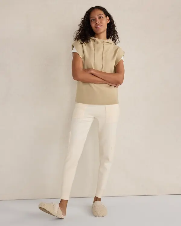 HAVEN WELL WITHIN Viscose Blend Cargo Joggers - Ivory