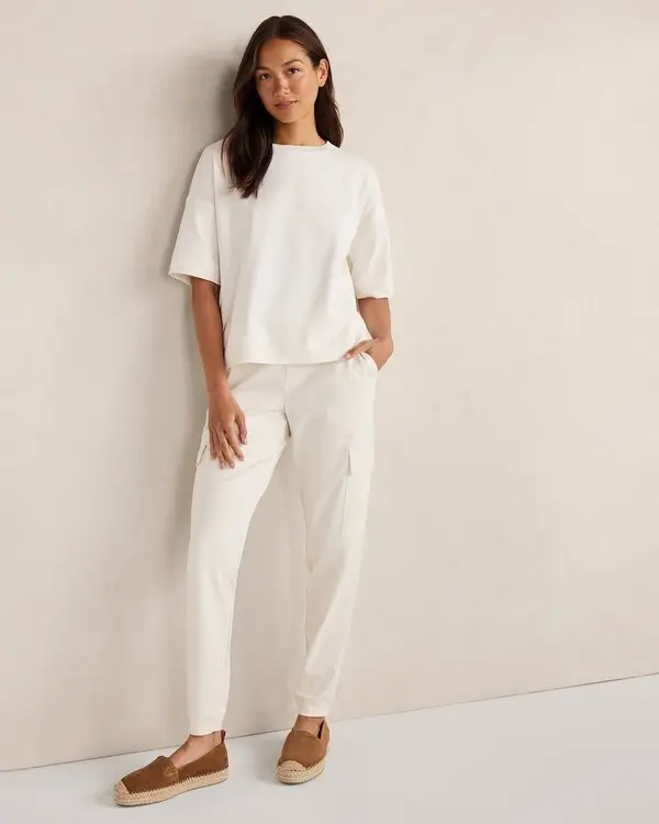 HAVEN WELL WITHIN Organic Cotton Interlock Cargo Pants