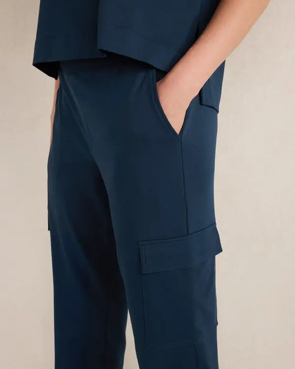 HAVEN WELL WITHIN Organic Cotton Interlock Cargo Pants