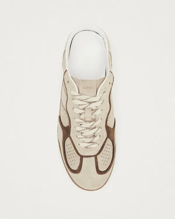 ALOHAS Leather Sneaker Mules - Mule Cream