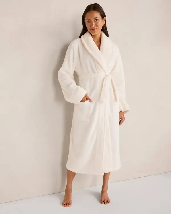 HAVEN WELL WITHIN Plush Robe - Ivory