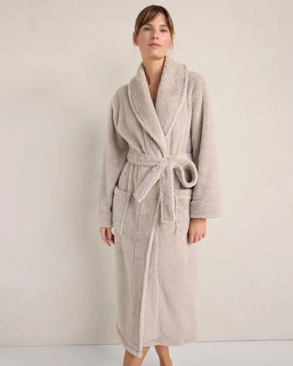 HAVEN WELL WITHIN Plush Robe - Oyster Shell
