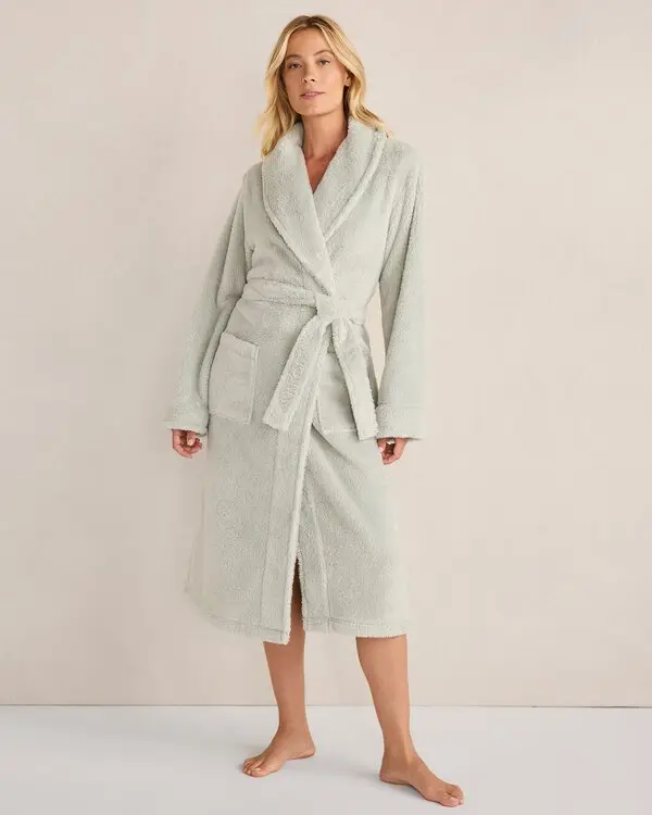 HAVEN WELL WITHIN Plush Robe - Salty Green