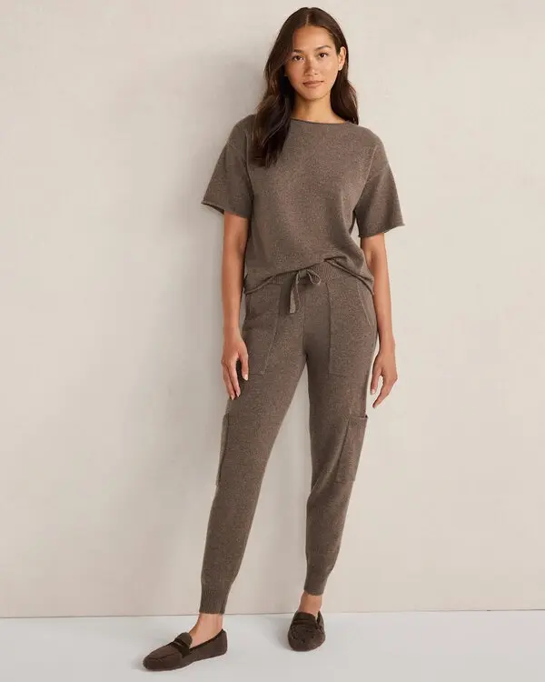 HAVEN WELL WITHIN Cashmere Cargo Joggers - Nimbus
