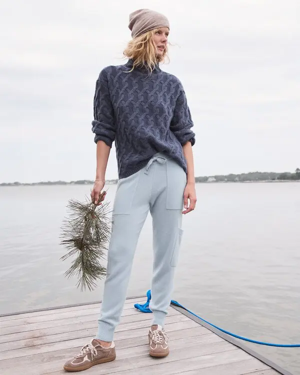 HAVEN WELL WITHIN Cashmere Cargo Joggers - Nimbus