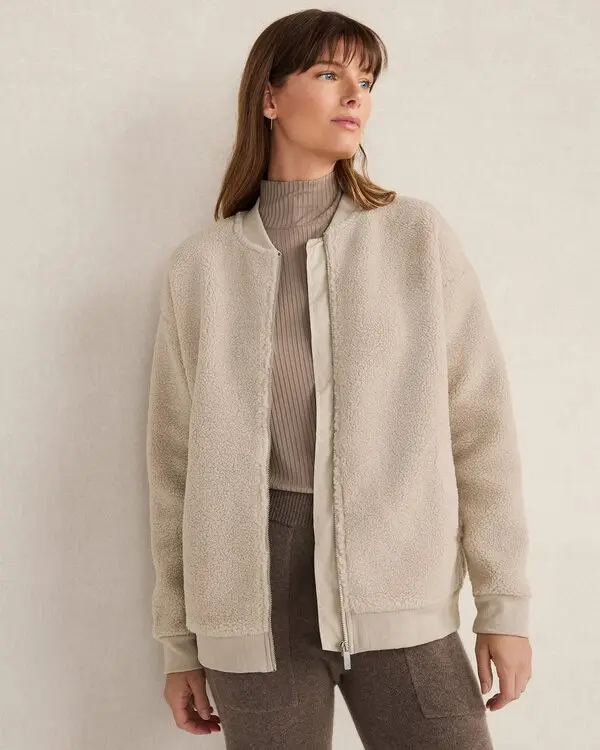 HAVEN WELL WITHIN Sherpa Bomber Jacket