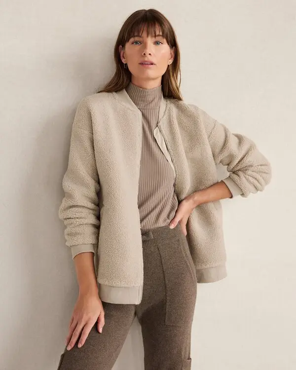HAVEN WELL WITHIN Sherpa Bomber Jacket