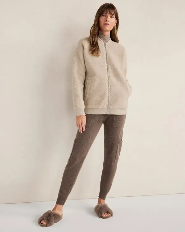 HAVEN WELL WITHIN Sherpa Bomber Jacket