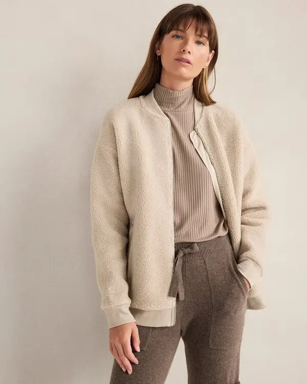 HAVEN WELL WITHIN Sherpa Bomber Jacket