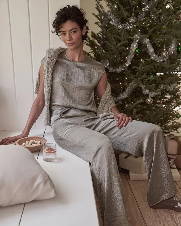 HAVEN WELL WITHIN Luxe Crinkle Shine Pants