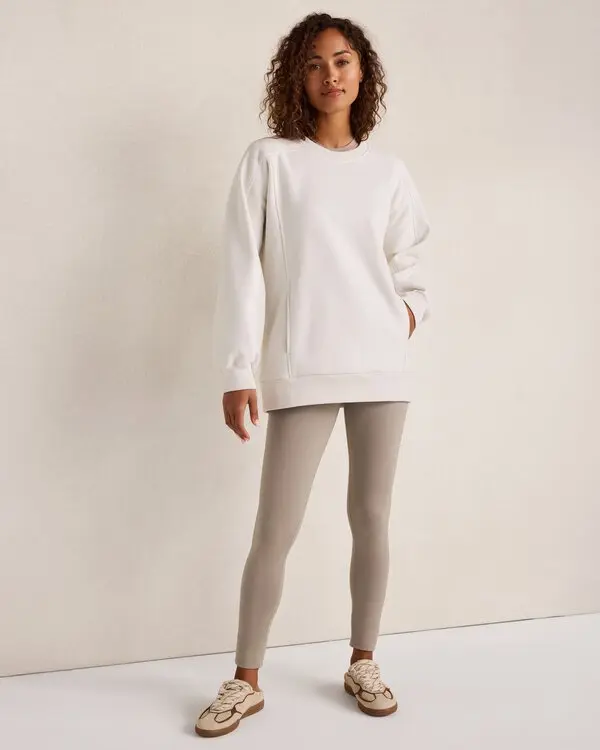 HAVEN WELL WITHIN Balance Cloud Fleece Crewneck Sweatshirt - Syrah