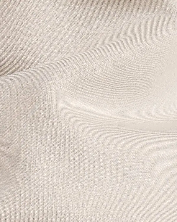 HAVEN WELL WITHIN Soft-brushed Fleece Wide Leg Pants - Oyster Shell