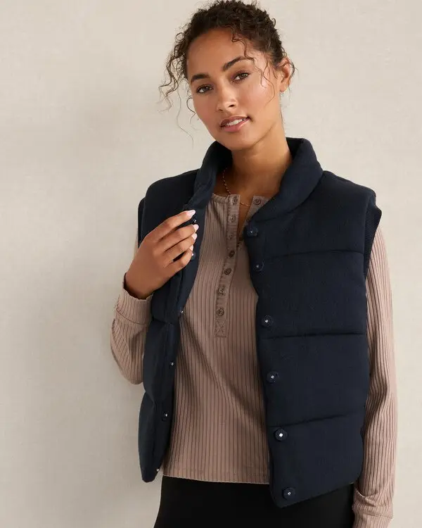 HAVEN WELL WITHIN Viscose Blend Puffer Vest