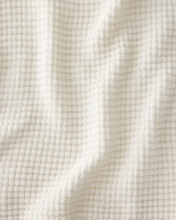 HAVEN WELL WITHIN Organic Cotton Cashmere Waffle Wide Leg Pants