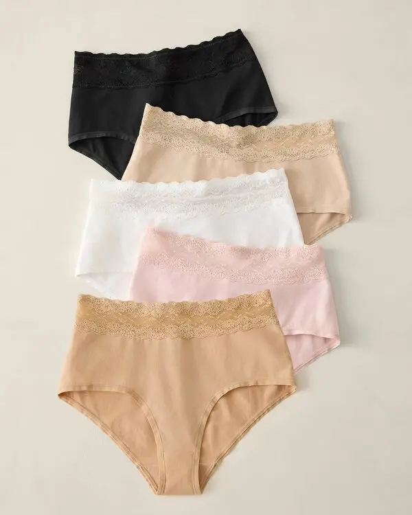 HAVEN WELL WITHIN Cotton Bliss High Waist Brief - Beige