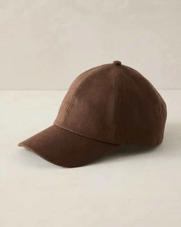 HAVEN WELL WITHIN Linen Baseball Cap - Brown