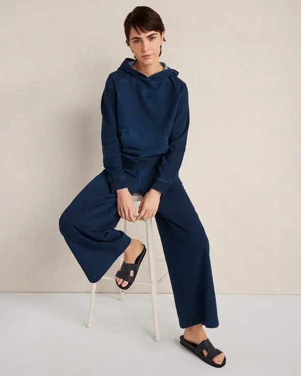 HAVEN WELL WITHIN Leather Cutout Slides - Nightfall