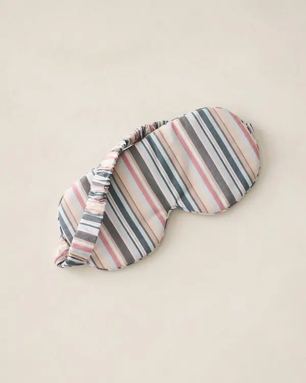 HAVEN WELL WITHIN Organic Cotton Eye Mask - Summer White Mutli