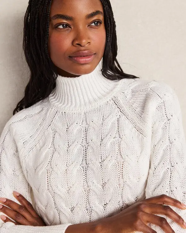 HAVEN WELL WITHIN Organic Cotton Mock Neck Sweater