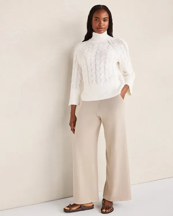 HAVEN WELL WITHIN Organic Cotton Mock Neck Sweater