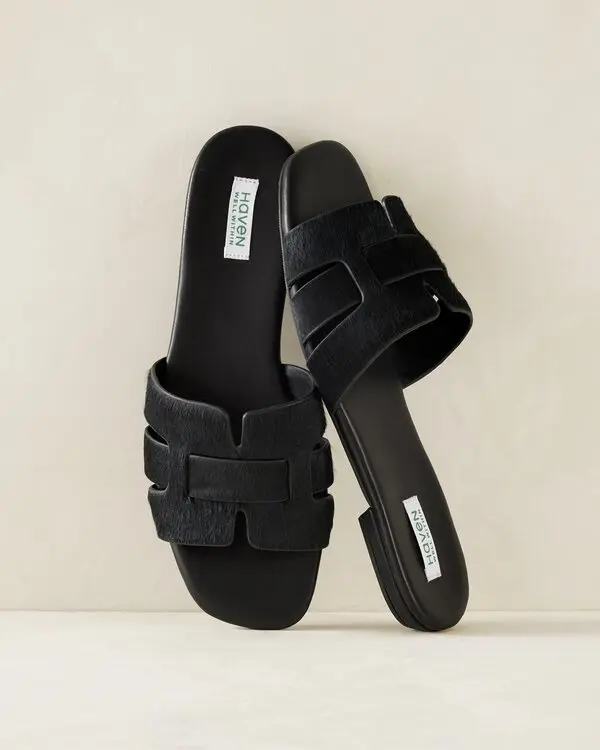 HAVEN WELL WITHIN Calfhair Woven Sandals