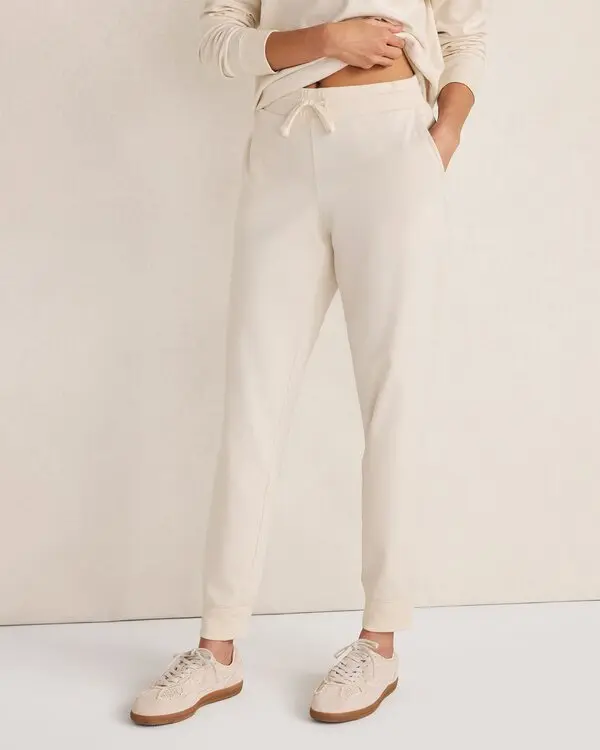 HAVEN WELL WITHIN Botanical-dyed Organic Cotton Interlock Joggers