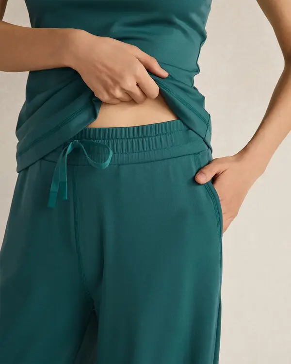 HAVEN WELL WITHIN Balance Drawstring Wide Leg Pants - Oasis