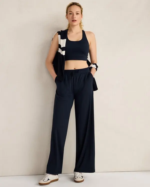HAVEN WELL WITHIN Balance Drawstring Wide Leg Pants - Oasis