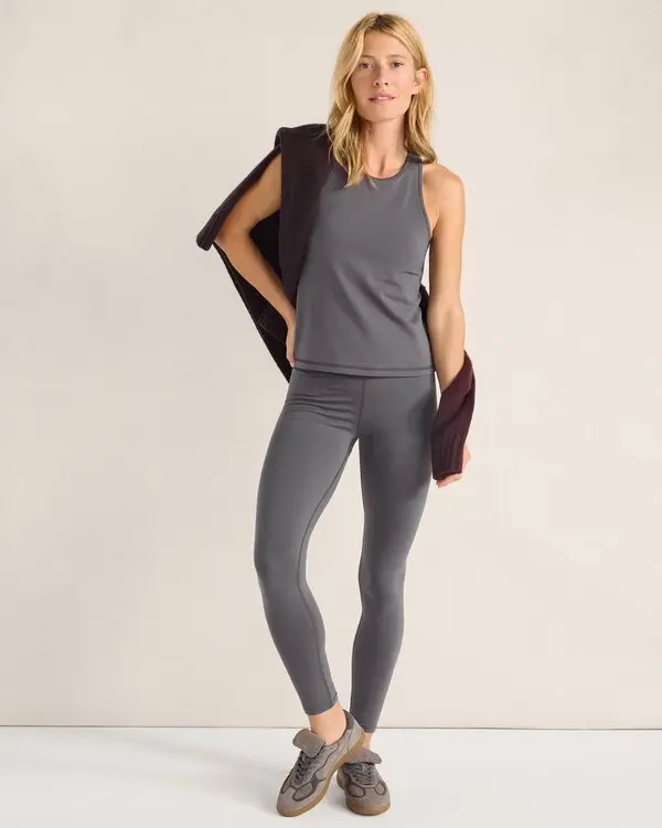 HAVEN WELL WITHIN Balance Organic Cotton Leggings - Granite