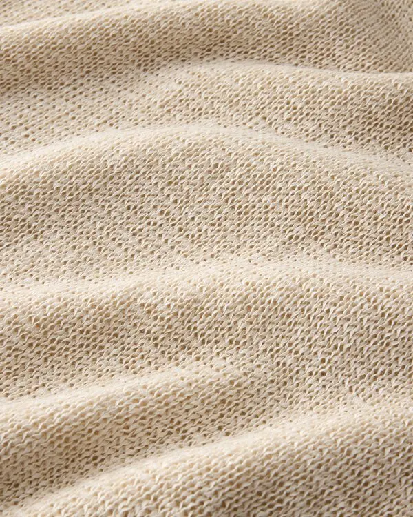 HAVEN WELL WITHIN Linen Tape Yarn Crewneck Sweater - Straw