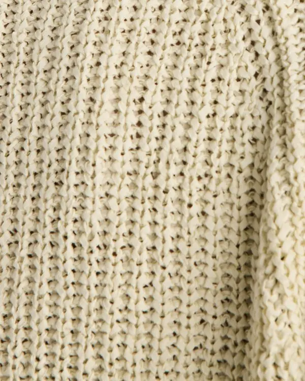 HAVEN WELL WITHIN Cotton Tape Yarn V-neck Cardigan - Muslin