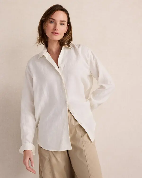 HAVEN WELL WITHIN The Daily Shirt In Everweave Linen