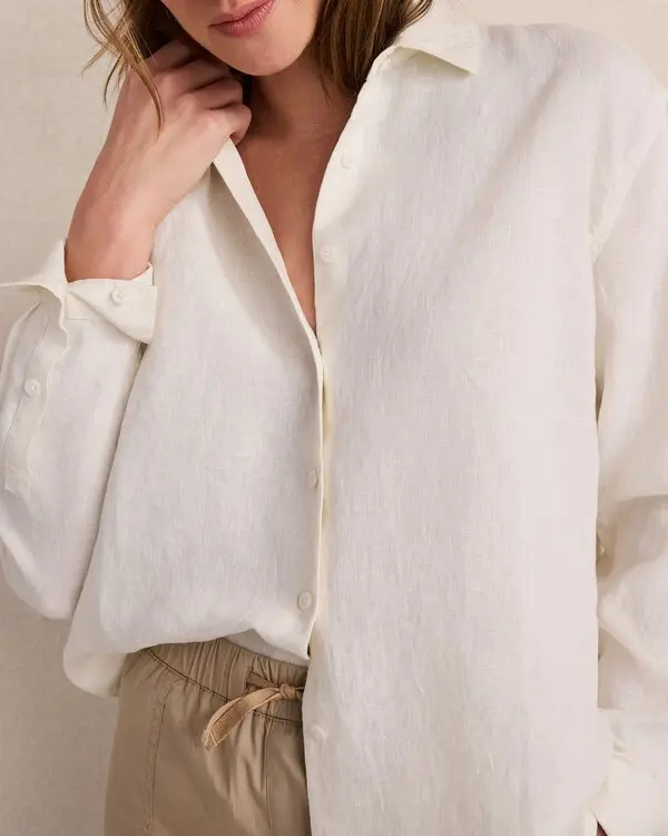 HAVEN WELL WITHIN The Daily Shirt In Everweave Linen