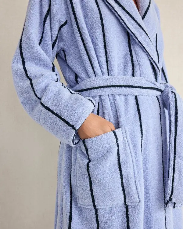 HAVEN WELL WITHIN Plush Terry Striped Robe