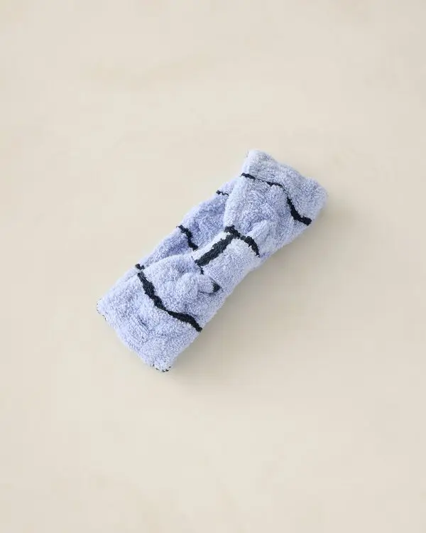 HAVEN WELL WITHIN Plush Terry Striped Headband - Wave,nightfall