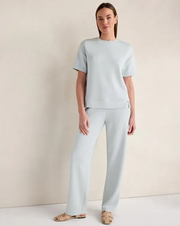 HAVEN WELL WITHIN Soft Knit Relaxed Barrel Leg Pants