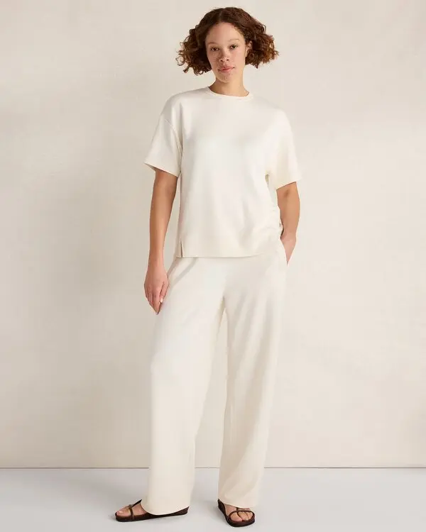 HAVEN WELL WITHIN Soft Knit Relaxed Barrel Leg Pants
