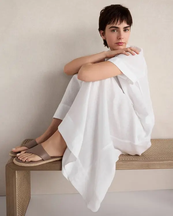 ESPA Leather Drille Sandals - Mica