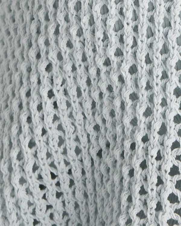 HAVEN WELL WITHIN Cotton Blend Open Stitch Cardigan