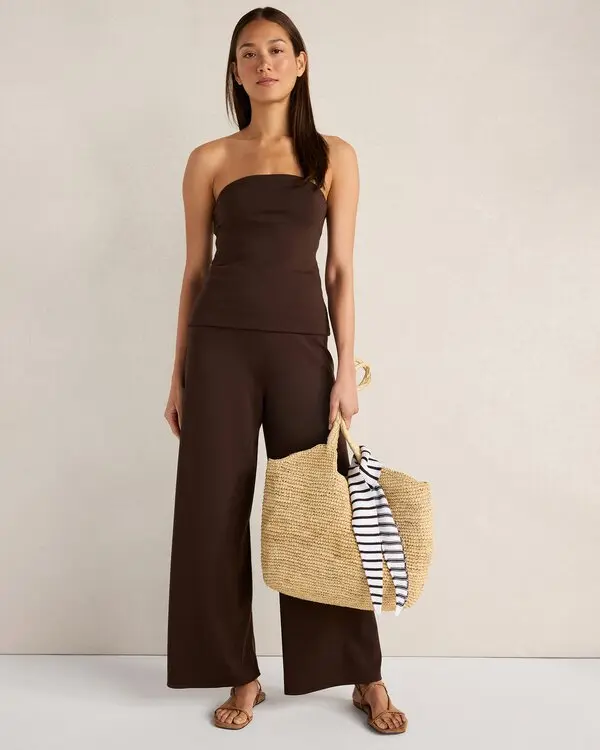 HAVEN WELL WITHIN Raffia Tote Bag - Black