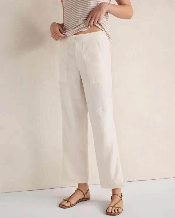 HAVEN WELL WITHIN Heavyweight Linen Wide Leg Pants