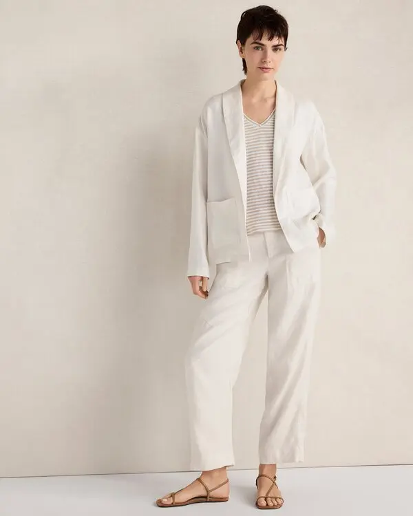 HAVEN WELL WITHIN Heavyweight Linen Wide Leg Pants