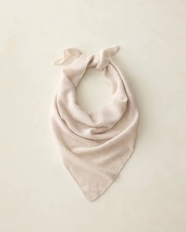 HAVEN WELL WITHIN Cashmere Triangle Scarf - Oatmeal Beige Heather
