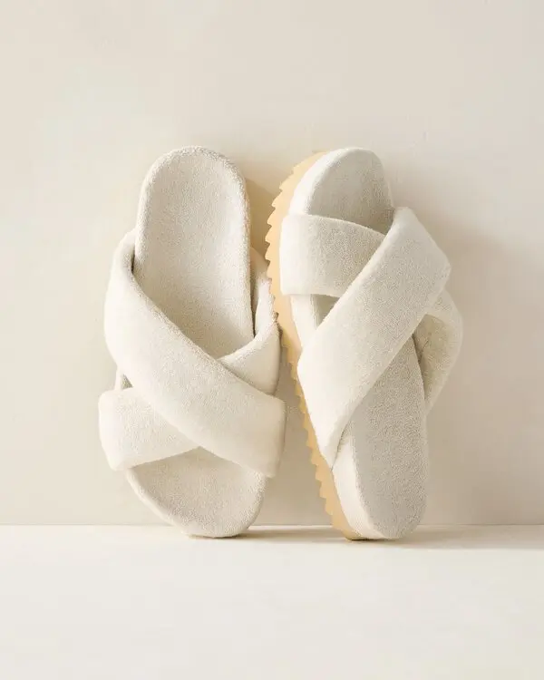 HAVEN WELL WITHIN Resti Criss-cross Terry Slippers - Nightfall