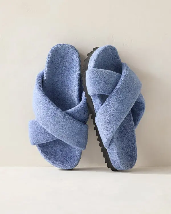 HAVEN WELL WITHIN Resti Criss-cross Terry Slippers - Nightfall