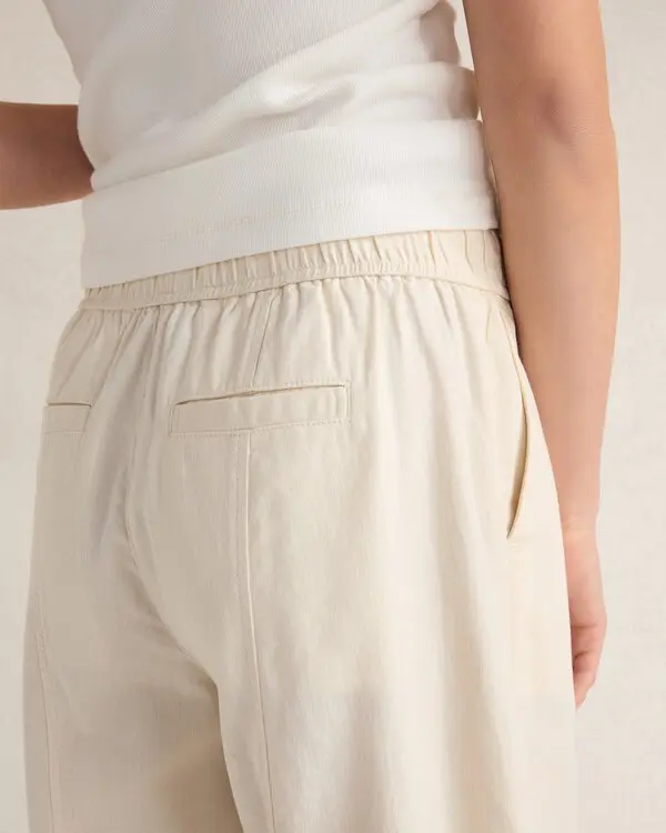 HAVEN WELL WITHIN Cotton Denim Barrel Leg Pants
