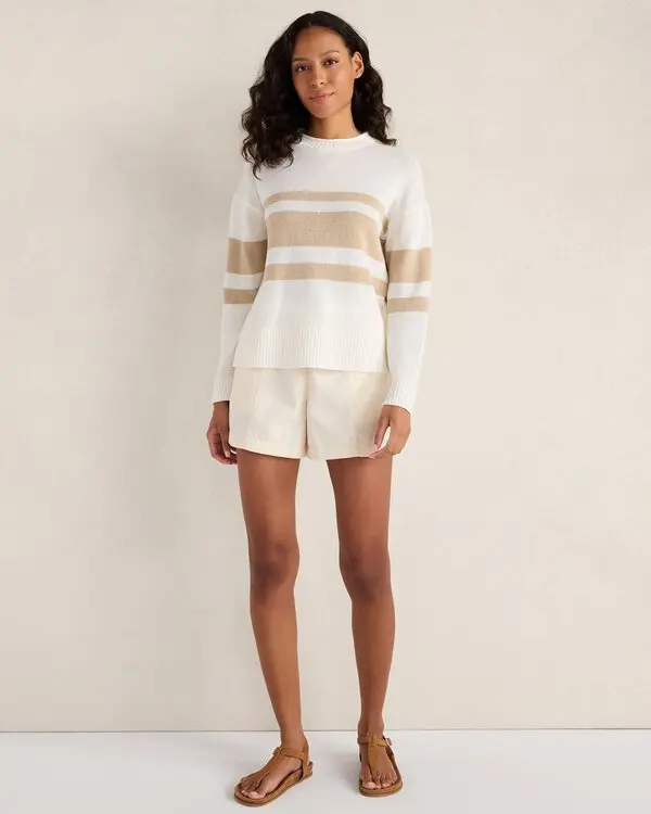 HAVEN WELL WITHIN Cotton Denim Shorts