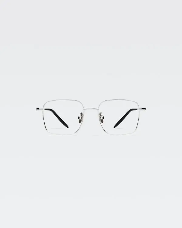 CUBITTS Coley Square Eyeglasses With Keyhole Bridge - Silver