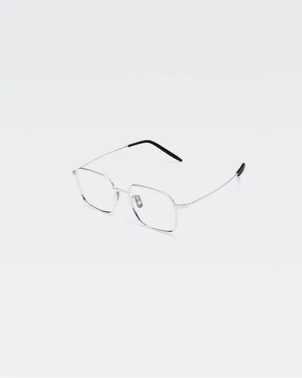 CUBITTS Coley Square Eyeglasses With Keyhole Bridge - Silver