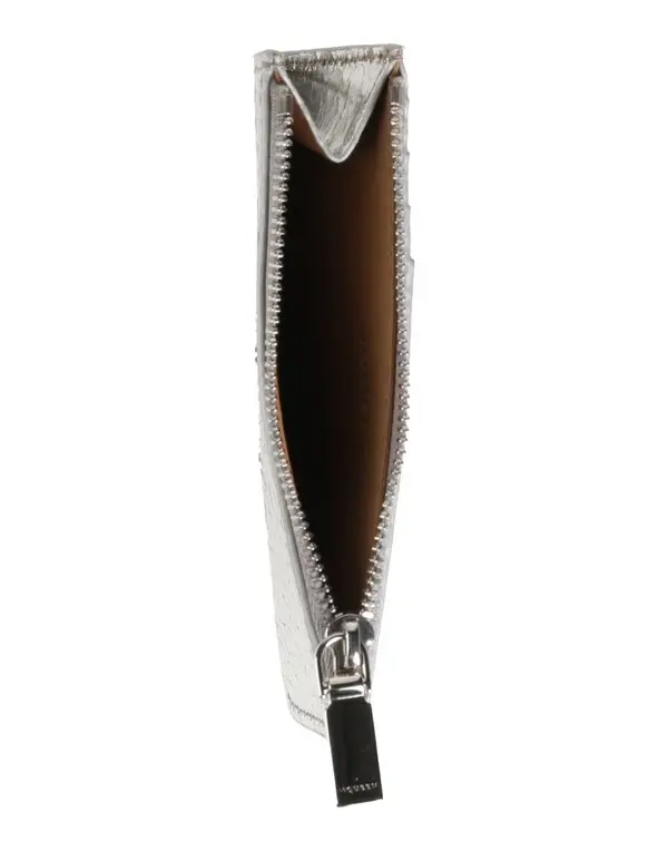Alexander McQueen Coin Purse Leather - Silver
